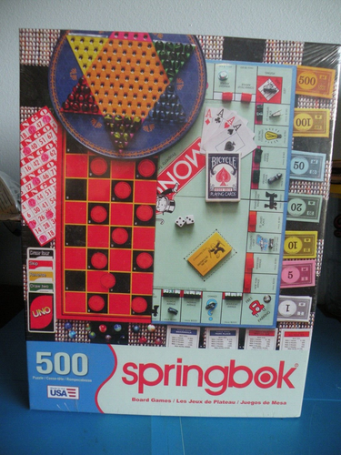 SPRINGBOK 500 PIECE JIGSAW PUZZLE - BOARD GAMES - FACTORY SEALED New ...