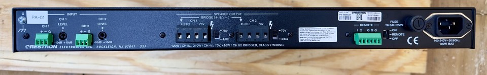 Crestron AMP-2210HT 2x210W Amplifier - works well | eBay