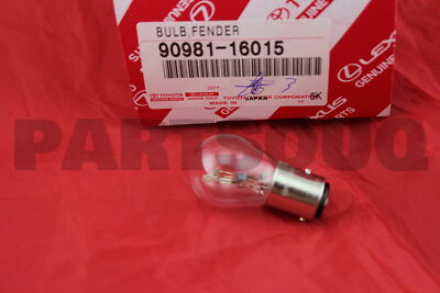 9098116015 Genuine Toyota BULB (FOR FRONT TURN SIGNAL LAMP) 90981-16015 ...