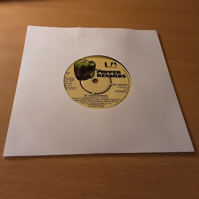 7" Single - Scott Fitzgerald/Yvonne Keeley, If I Had Words, 1977, (UP ...