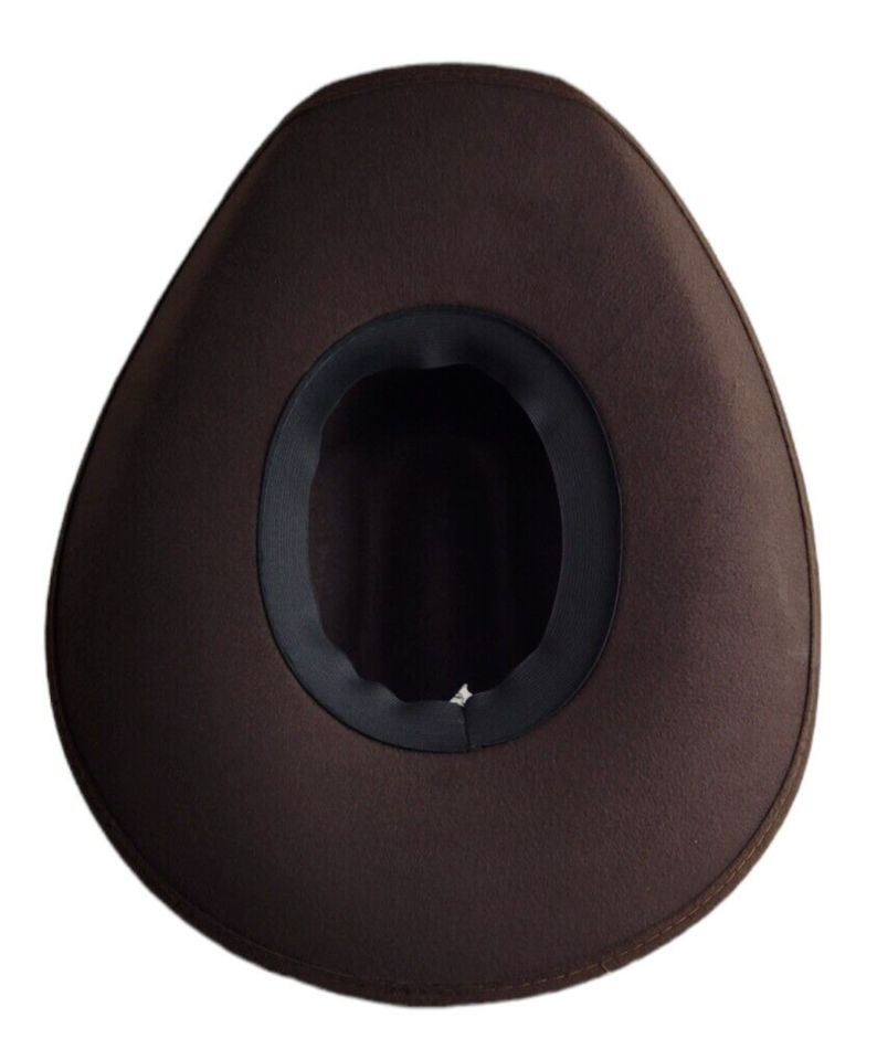 MEN'S BROWN WESTERN COWBOY HAT, THE OLD BERISTAIN LUXURY STYLE, VAQUERO ...