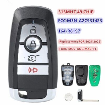 Uncut for 2021 2022 FORD MUSTANG MACH-E REMOTE SMART KEY FOB 164-R8310 ...