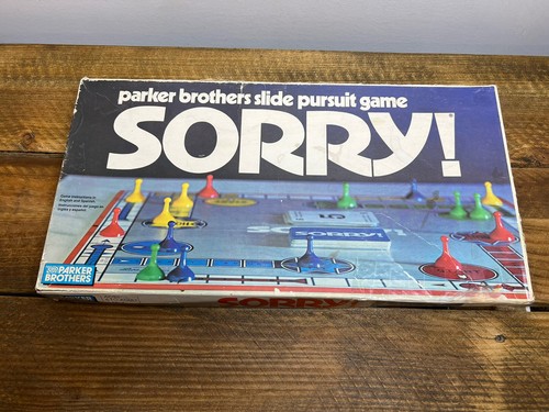Vintage SORRY! 1972 Classic Family Board Game No. 0390 Parker Brothers ...