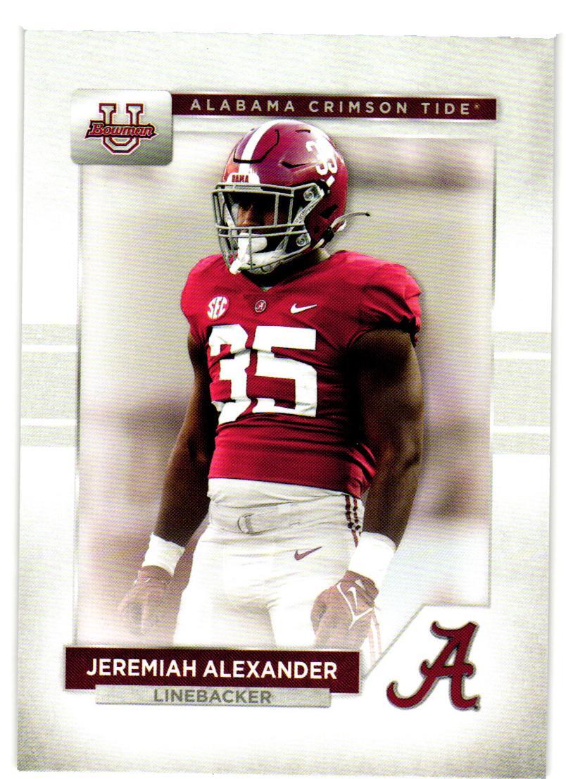 2023 Bowman University Alabama Crimson Tide - Jeremiah Alexander #30 ...