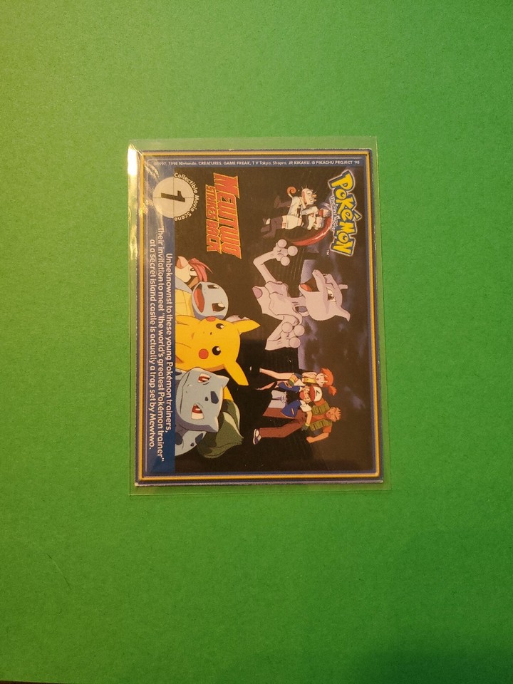 Ivysaur #02 Pokemon The First Movie - Burger King 1999 Promo Perforated ...