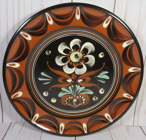 Thun Pottery 81/2' Plate Bozen Italy Hand Painted Brown also a Wall ...