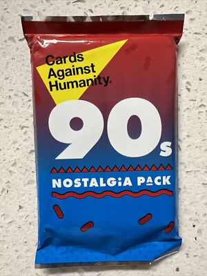 Cards Against Humanity 90s Nostalgia Red And Blue Pack Expansion Sealed ...