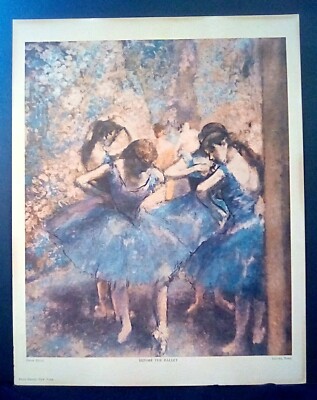 Edgar Degas "Before The Ballet" Unframed Color Print 11"x14" Circa 1950 ...