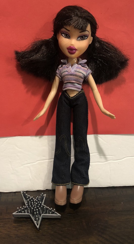 Bratz Jade Strut it Doll 2001 Black Hair With Top., brush, pants,Shoes ...