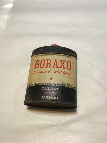 VINTAGE 8oz BORAXO POWDERED HAND SOAP TIN | eBay