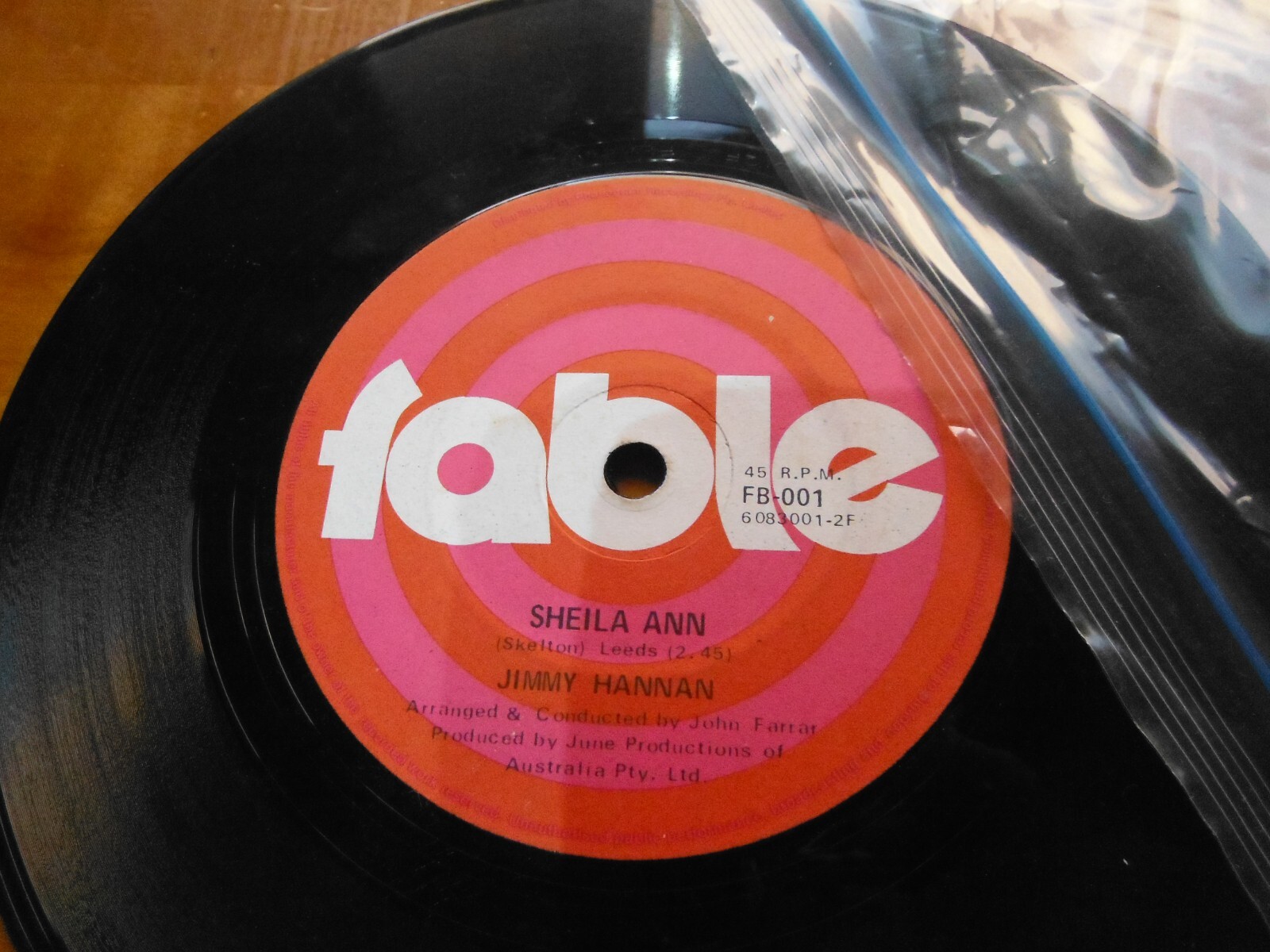 JIMMY HANNAN CURLY SHEILA ANN 45 rpm 7" VINYL SINGLE RECORD | eBay ...