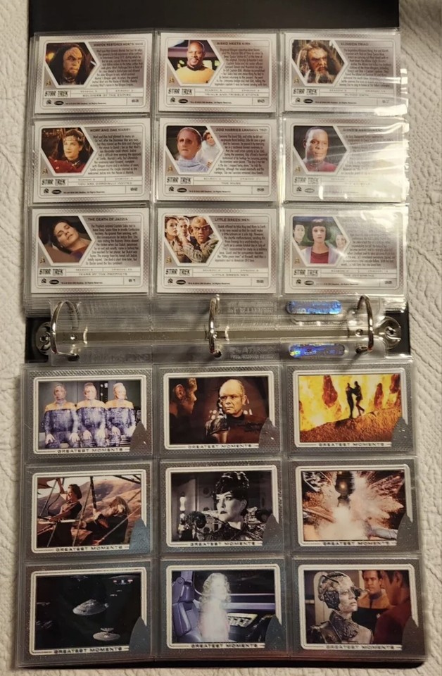 Rare Star Trek 50th Anniversary Base Set Promo Case Topper Wrappers ...