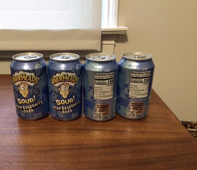 Warheads Sour Soda Blue Raspberry- Lot Of 4 | eBay