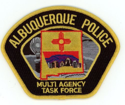 NEW MEXICO NM ALBUQUERQUE POLICE MULTI AGENCY TASK FORCE SHOULDER PATCH ...