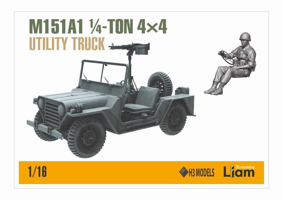 1/16 scale M151A1 Mutt US Military Vehicle model 3d printed kit | eBay