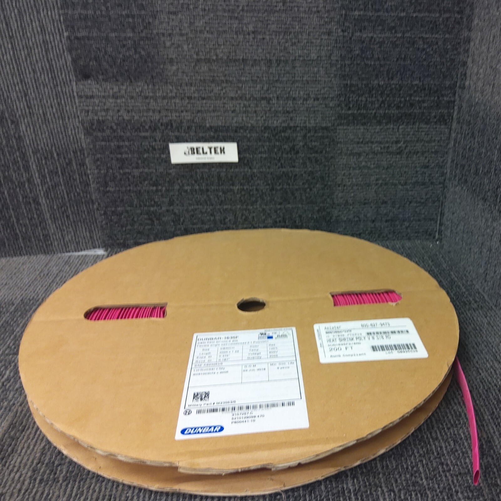 Dunbar 1635F 3/8in Red Flexible Single Wall Crosslinked 2:1 Polyolefin ...