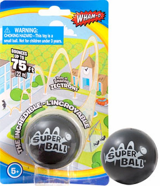 Wham O The Incredible Super Ball Made of Zectron Bounces up to 75 Feet ...