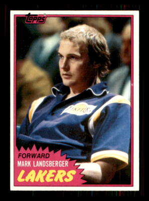 1981 Basketball Topps Mark Landsberger Los Angeles Lakers #W78 1 | eBay