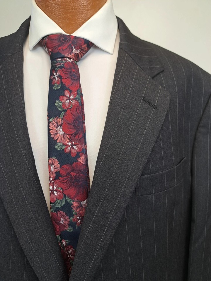 JOS A BANK TRAVELERS COLL designer GRAY PS mens suit sz 52L 52 LONG ...