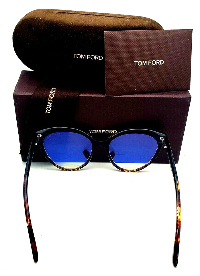 New TOM FORD Blue Block Eyeglasses TF 5674-B 005 54-17 140 Leopard ...