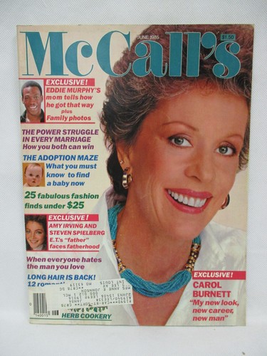 McCall's Magazine June 1985. Carol Burnett Cover Eddie Murphy Steven ...