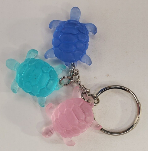 3 Sea Turtle Design Multicolor Keychain Keyring | eBay