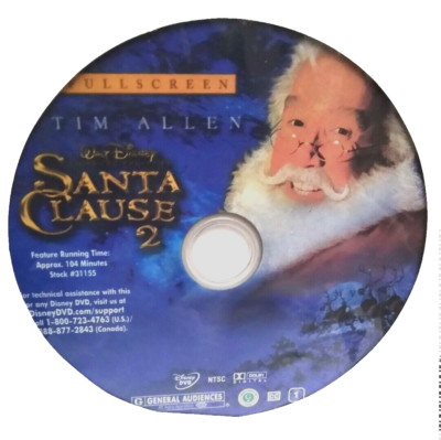 The Santa Clause 2 (DVD disc only, 2003, Pan Scan) disney 786936221794 ...
