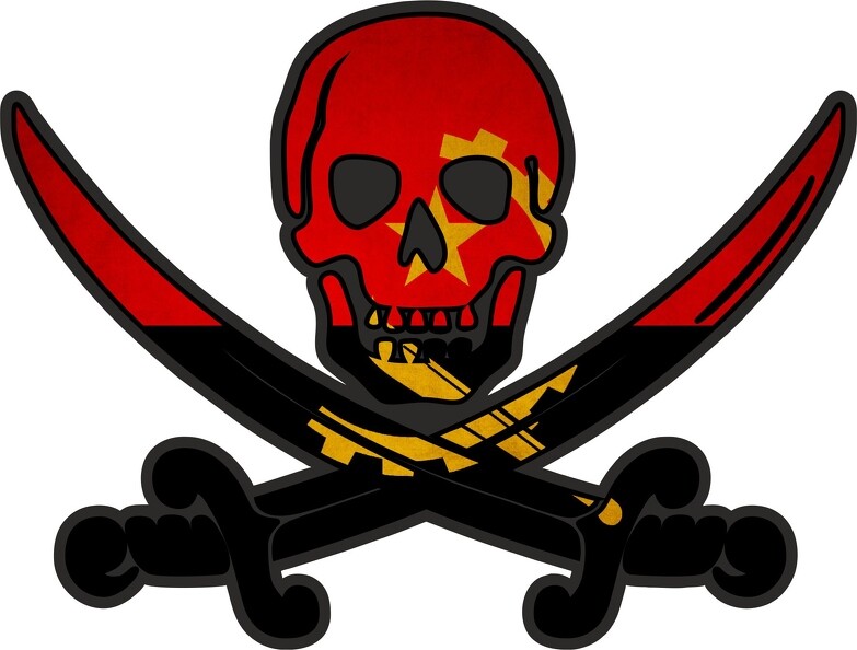 Sticker decal flag jack rackham pirate ANG angola | eBay Australia