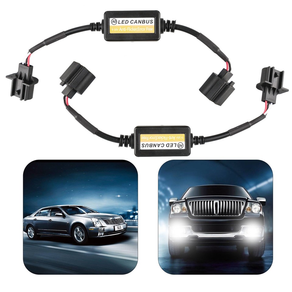 H13 9008 LED Headlight Error Free Canbus Decoder Anti-Flicker Resistor ...