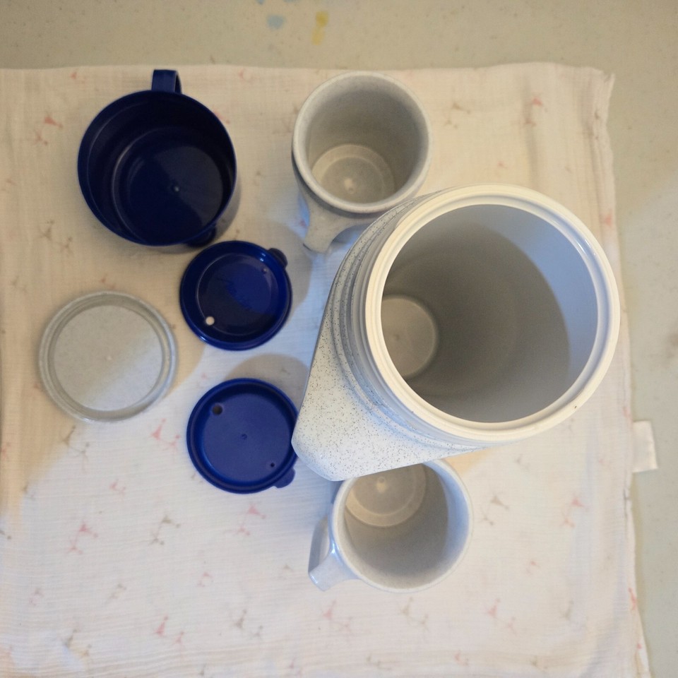 NEW Vintage Aladdin Thermos and Insulated Mugs Cups Set with Lids NOS ...