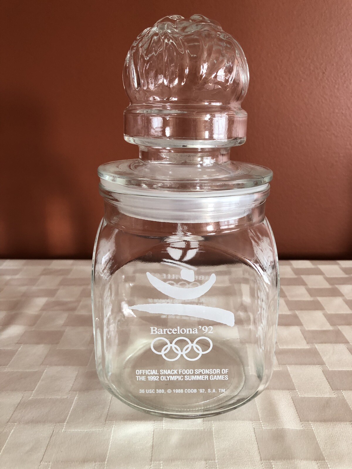 Vintage 1992 Olympics Snickers Jar Barcelona Albertville Food Sponsor ...