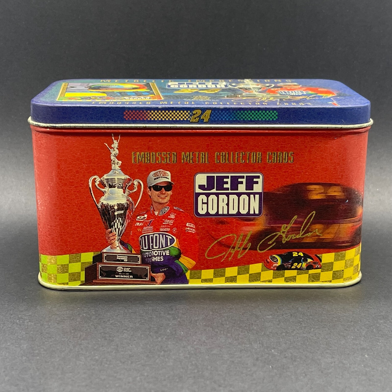 Metallic Impressions Jeff Gordon #24 Embossed metal Collector Cards 1 ...