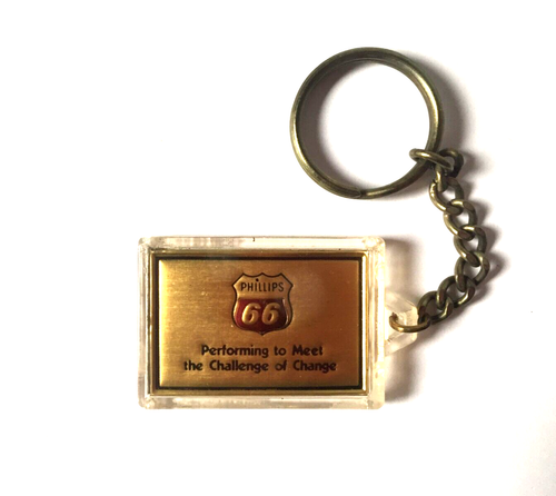 PHILLIPS 66 PLAZA BUILDING DEDICATION COMMEMORATIVE KEY RING KEYCHAIN ...