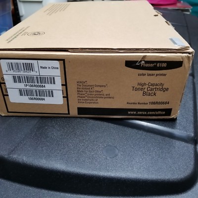 XEROX PHASER 6100 HIGH CAPACITY TONER CARTRIDGE - NEW I- BLACK | eBay