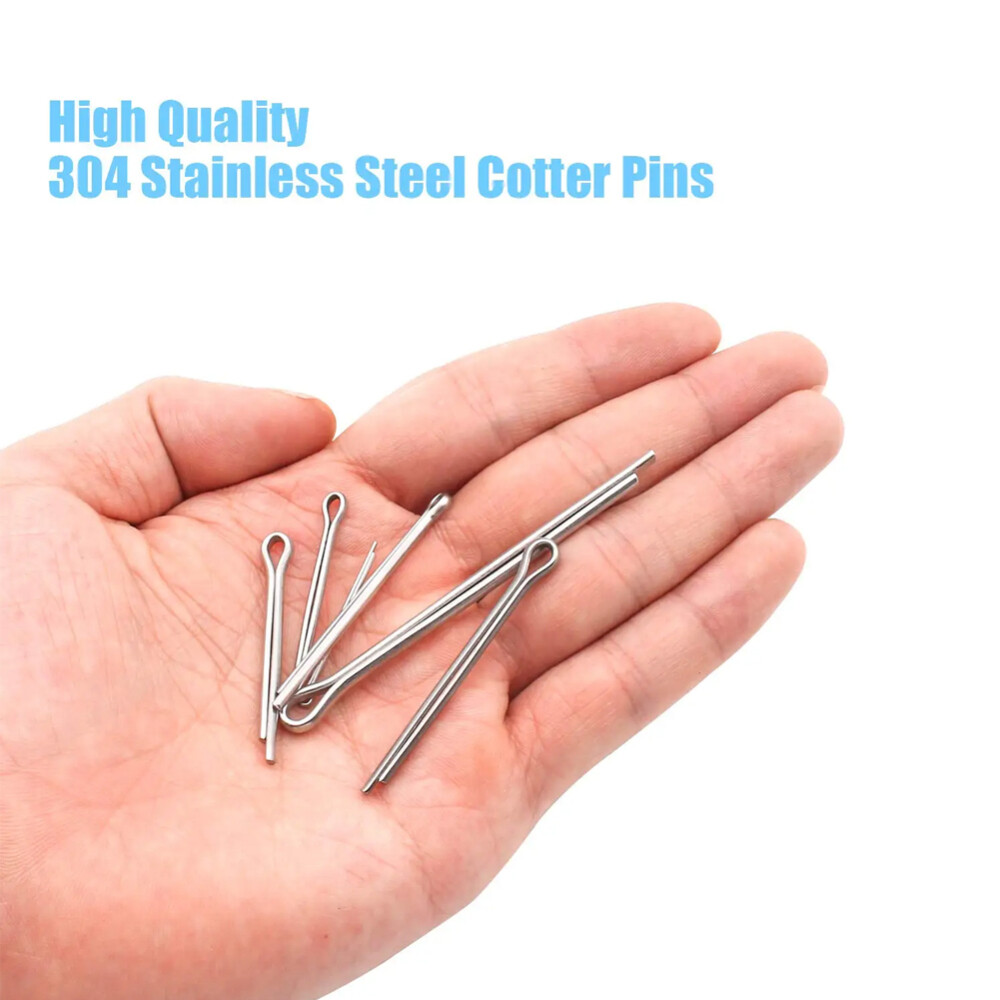 555pc Cotter Pin Assortment Set Grab Split Fixings Securing Lock Pins ...