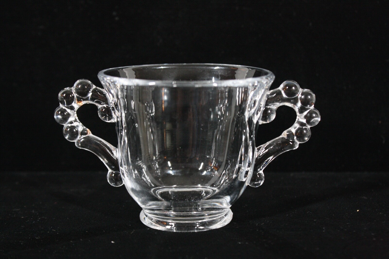RARE! VINTAGE IMPERIAL CRYSTAL CANDLEWICK PATTERN HANDLED SUGAR BOWL 2 ...