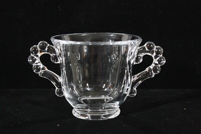 RARE! VINTAGE IMPERIAL CRYSTAL CANDLEWICK PATTERN HANDLED SUGAR BOWL 2 ...