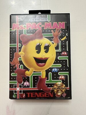 Ms. Pac-Man Tengen Sega Genesis, 1982 Made In Japan 31763030508| eBay