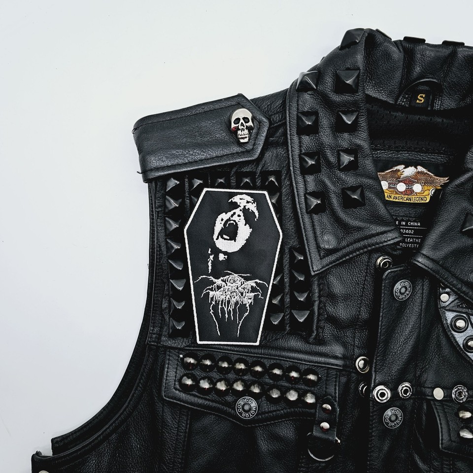 Darkthrone Coffin White Logo EMBROIDERED PATCH | eBay