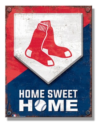 Boston Red Sox Home MLB Tin Sign wall decor 12.5" x 16" Made in USA | eBay