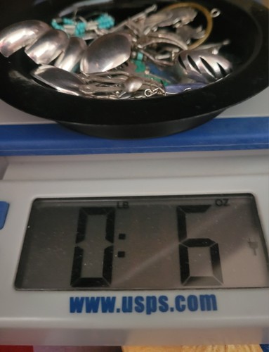 Vintage STERLING SILVER 925 Southwest Jewelry WEAR/SCRAPS Lot 60+ Pcs ...