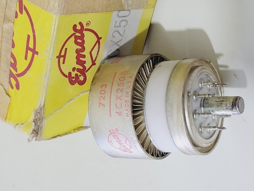 4CX250B vacuum tube Eimac NOS NIB 7203 Ham Broadcast Radio Output Power Tetrode | eBay