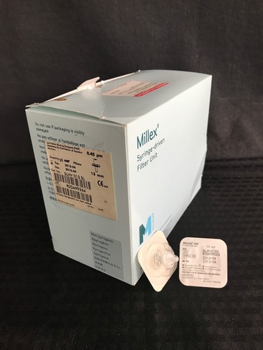 (28) MILLIPORE Millex-HV 0.45um Syringe Driven Filter Unit Hydrophilic ...