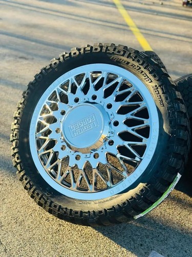 24" LEGION FORGED POLISH FW5 WHEELS RIMS TIRE 37135024 DUALLY TRUCKS ...