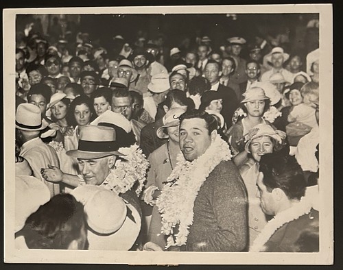 1933 Photo Type 1-Yankees Babe Ruth In Hawaii For Tour PSA LOA | eBay