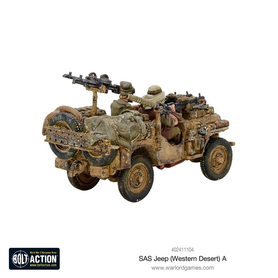 Bolt Action 402411104 SAS Jeep A (Western Desert) WW2 British Vehicle ...