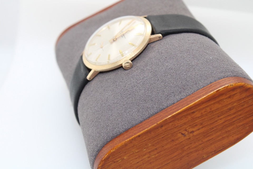 Jules Jurgensen Watch Men 14K Solid Gold 33mm Small Second Manual Wind ...