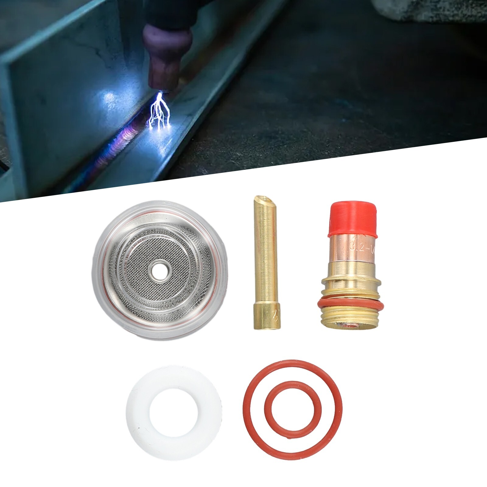 Anti oxidation 6PCS TIG For WP Welding Torch Kit with Copper Collet ...
