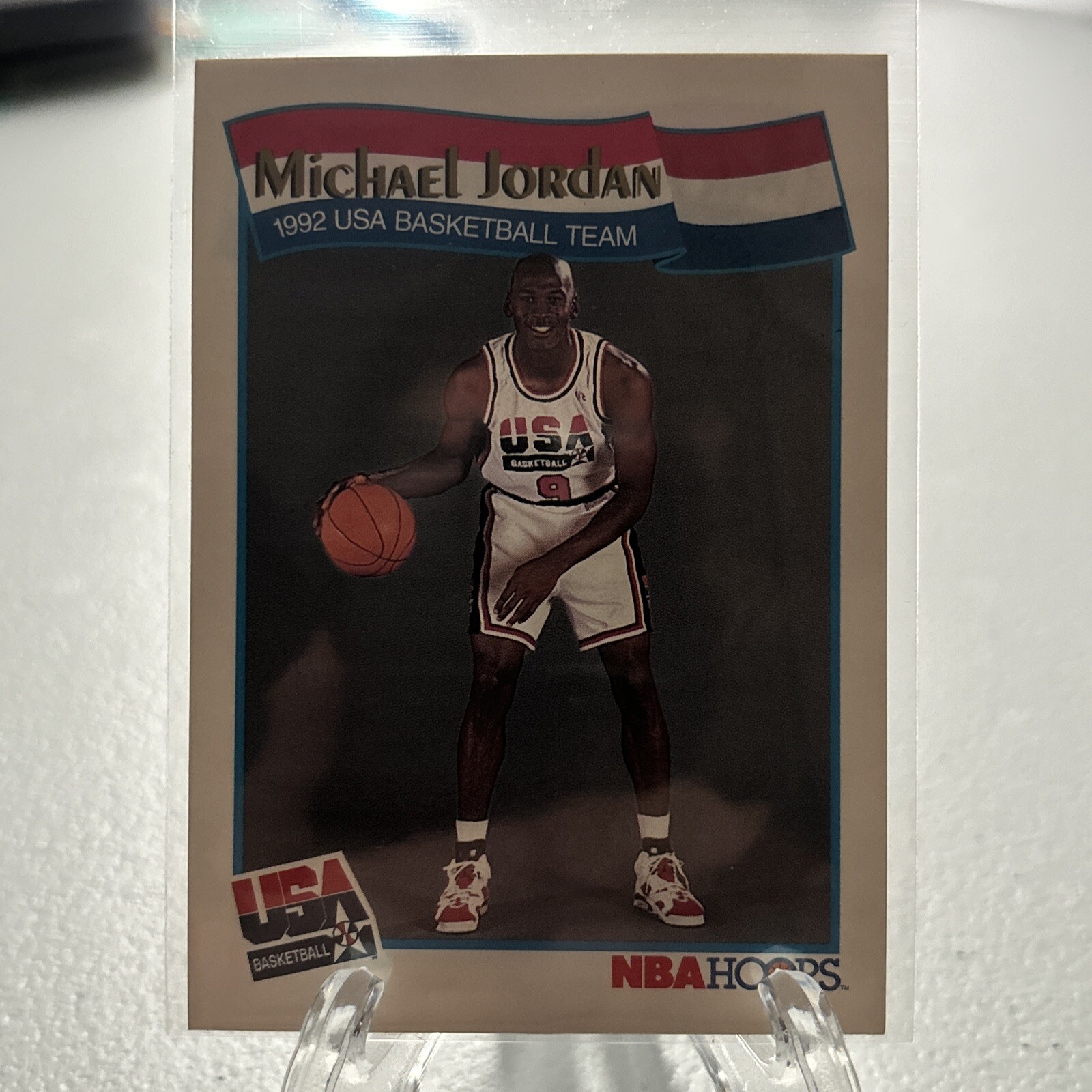1992 NBA Hoops #55 Michael Jordan Dream Team USA - NM | eBay