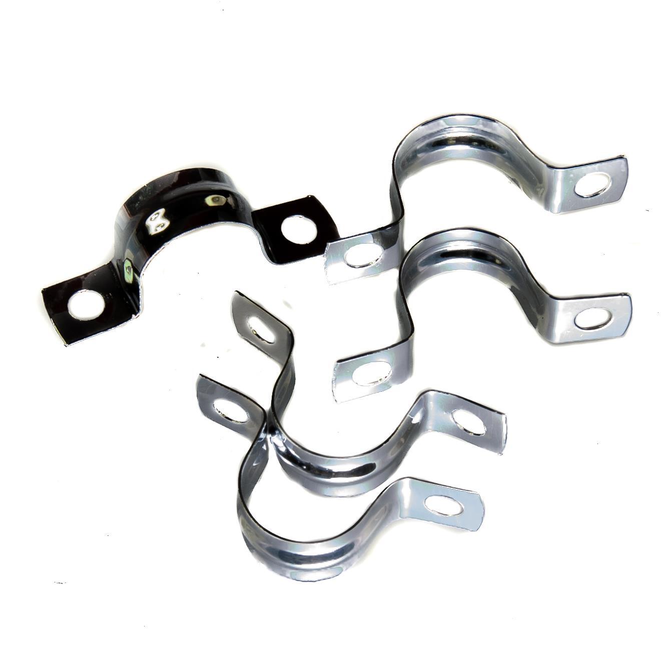 15mm Chrome Saddle Pipe Clips (Pack of 5) | eBay UK